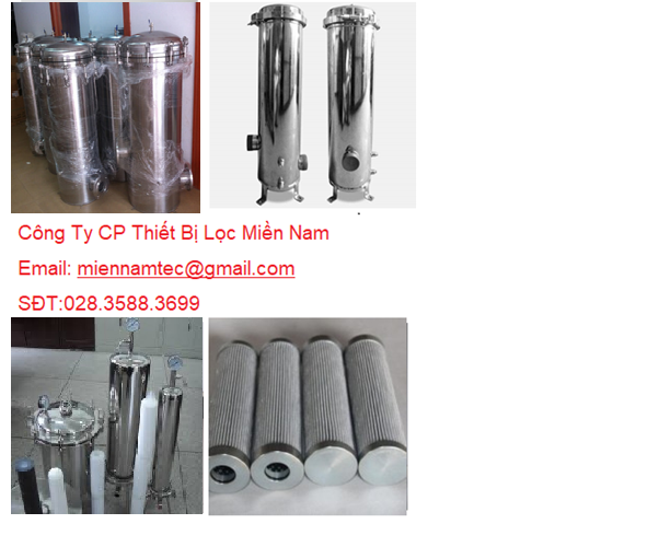 VỎ LỌC 10 LÕI INOX, VỎ LỌC INOX, VỎ LỌC 10 LÕI